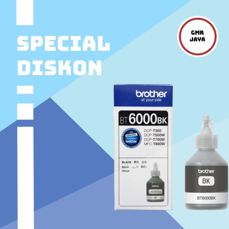 Jual Tinta brother bt6000 bk / Tinta printer brother dcp t300 dcp t700w ...
