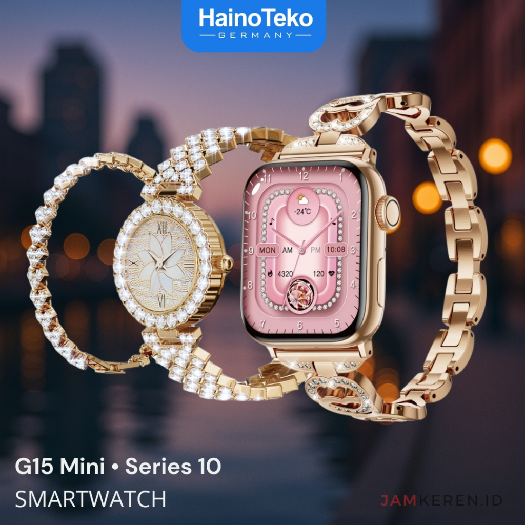 Jual HainoTeko | Smartwatch | Jam Tangan Wanita | Haino Teko G15 Mini Digital AMOLED Display ...