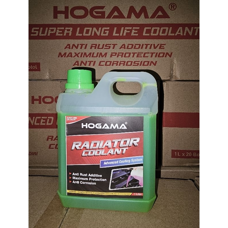 Jual AIR RADIATOR COOLANT 1L HOGAMA CAIRAN PENDINGIN RADIATOR MOTOR ...