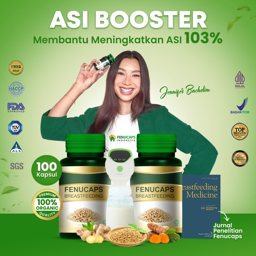 Jual FENUCAPS PLUS ORIGINAL - MEMPERLANCAR ASI TERBAIK | Shopee Indonesia