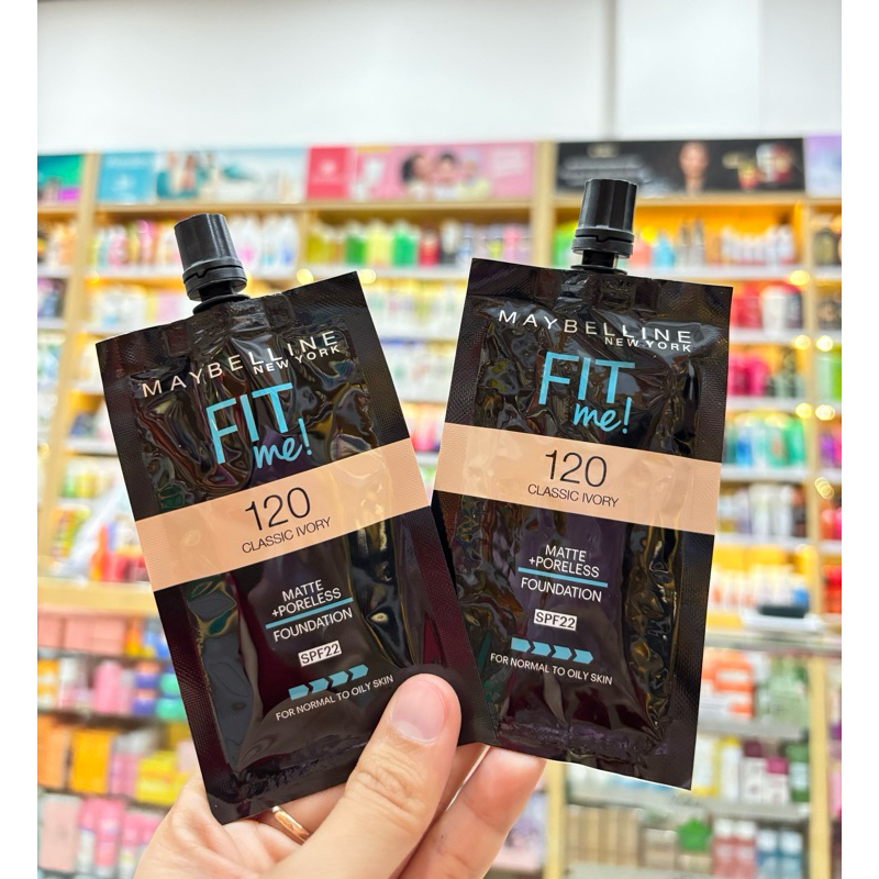 Jual Maybelline Fit me! Matte+Poreless Foundation SPF 22 | 5ml Sachet ...