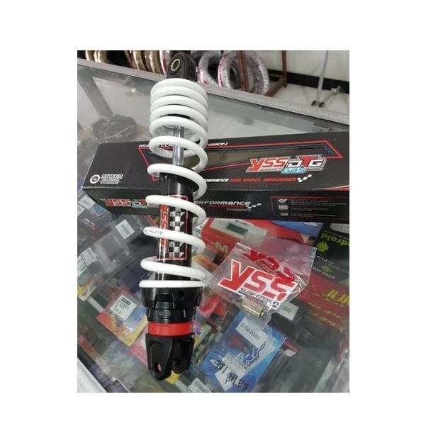 Jual SHOCK YSS HYBRID DTG MIO BEAT FINO WHITE BLACK OB222-300 ...