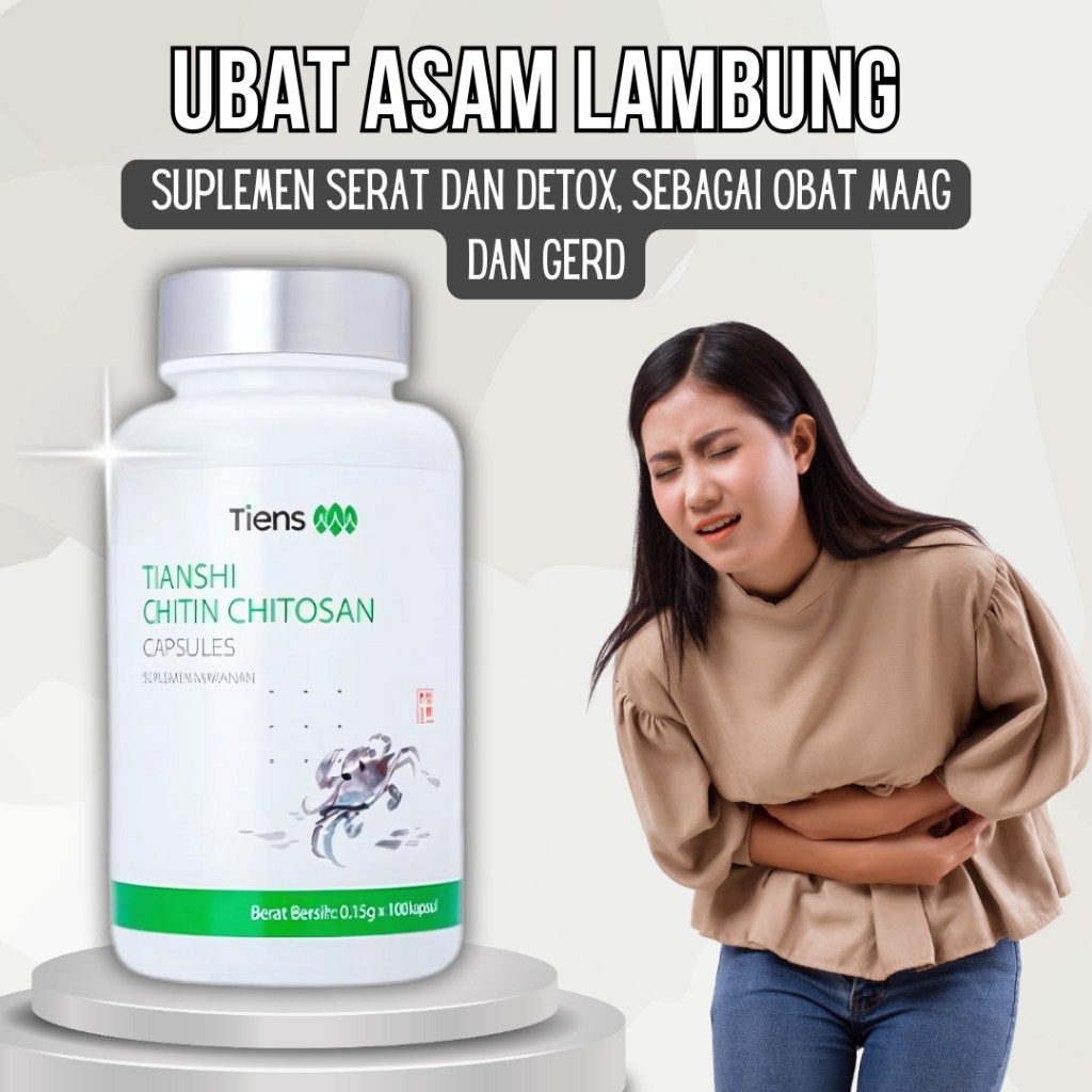 Jual obat asam lambung Tiens Chitin chitosan gerd dan maag sebagai ...