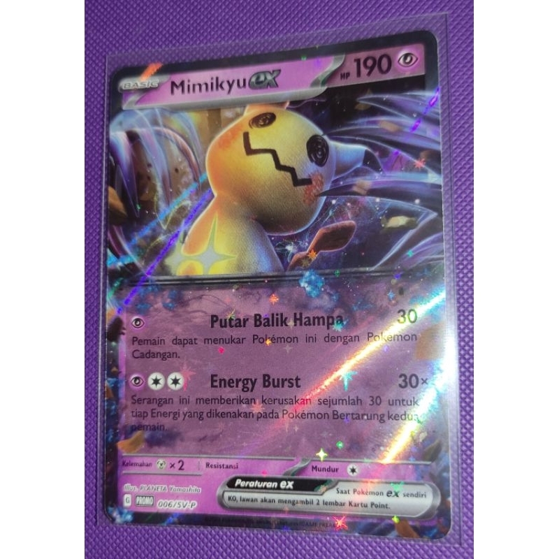 Jual Pokemon Indonesia - MIMIKYU (PROMO CARD) | Shopee Indonesia