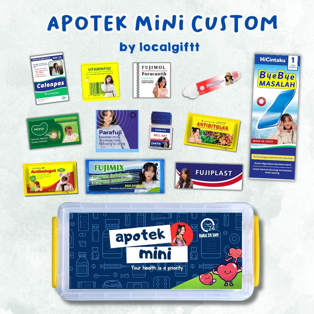 Jual apotek mini custom | bisa custom foto dan tulisan | hampers pacar ...
