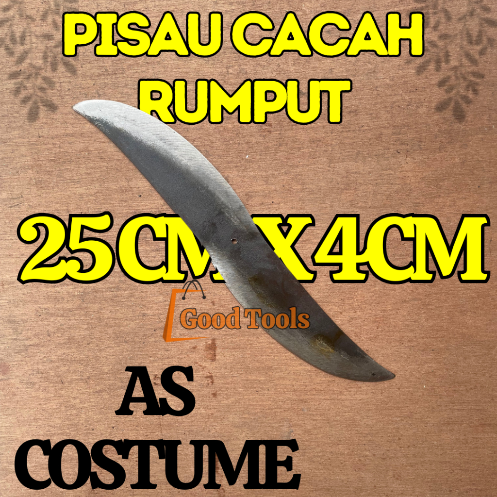 Jual Pisau Cacah Rumput Uk 25 cm lubang as costume / request lubang as ...
