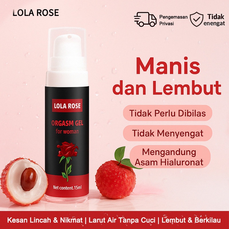 Jual [LOLA ROSE] Gel Rangsang Wanita – Pelumas Intim Aman & Cairan Peningkat Sensasi Miss V ...
