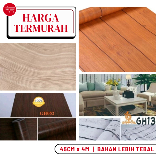 Jual Wallpaper Kayu Stiker Kayu Stiker Dinding Kayu Walpaper Kayu Wall ...