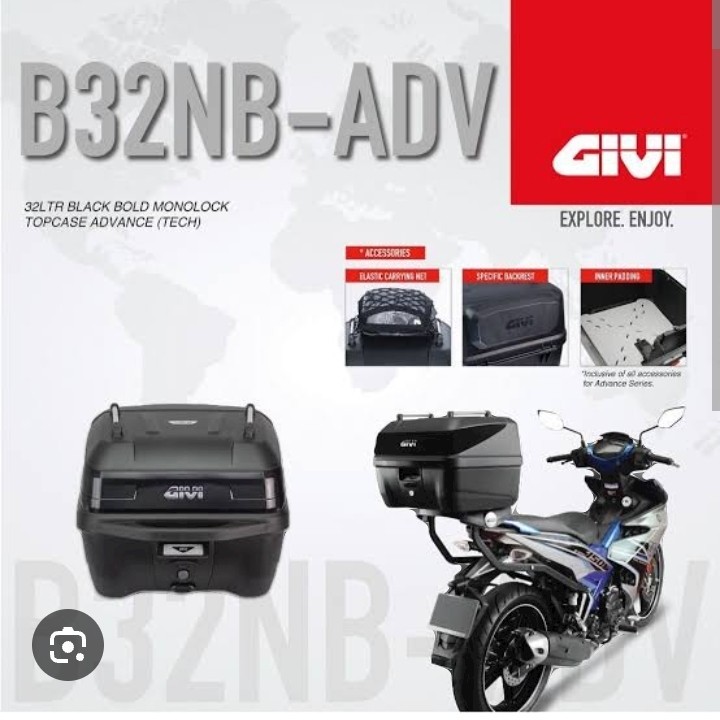 Jual Box Motor Givi B32NB ADV BACKREST SANDARAN TALI JARING ATAS ...