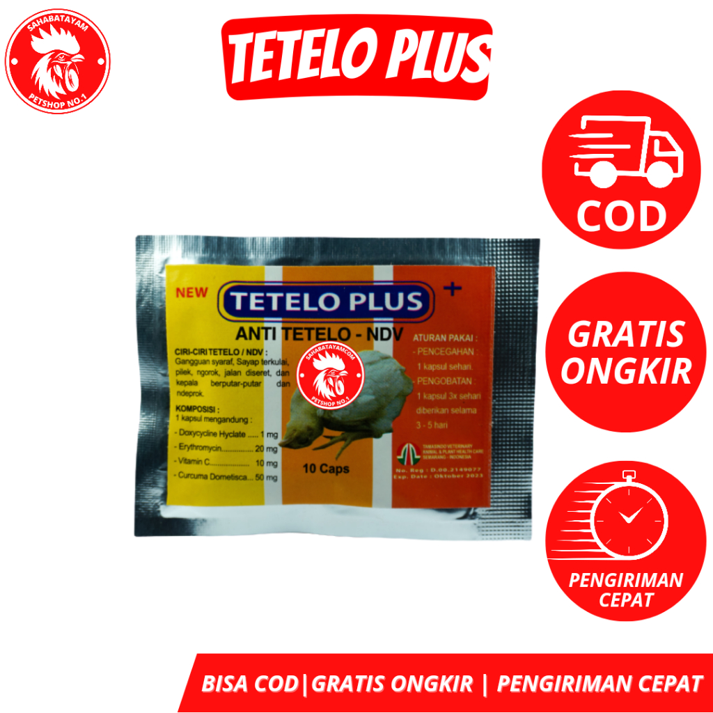 Jual Tetelo Plus Anti Tetelo NDV Obat Ayam Snot | Shopee Indonesia