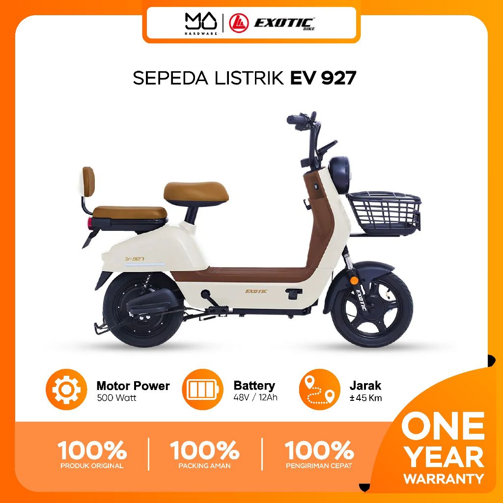 Jual Sepeda Listrik Exotic EV-927 500Watt - Garansi Resmi | Shopee Indonesia