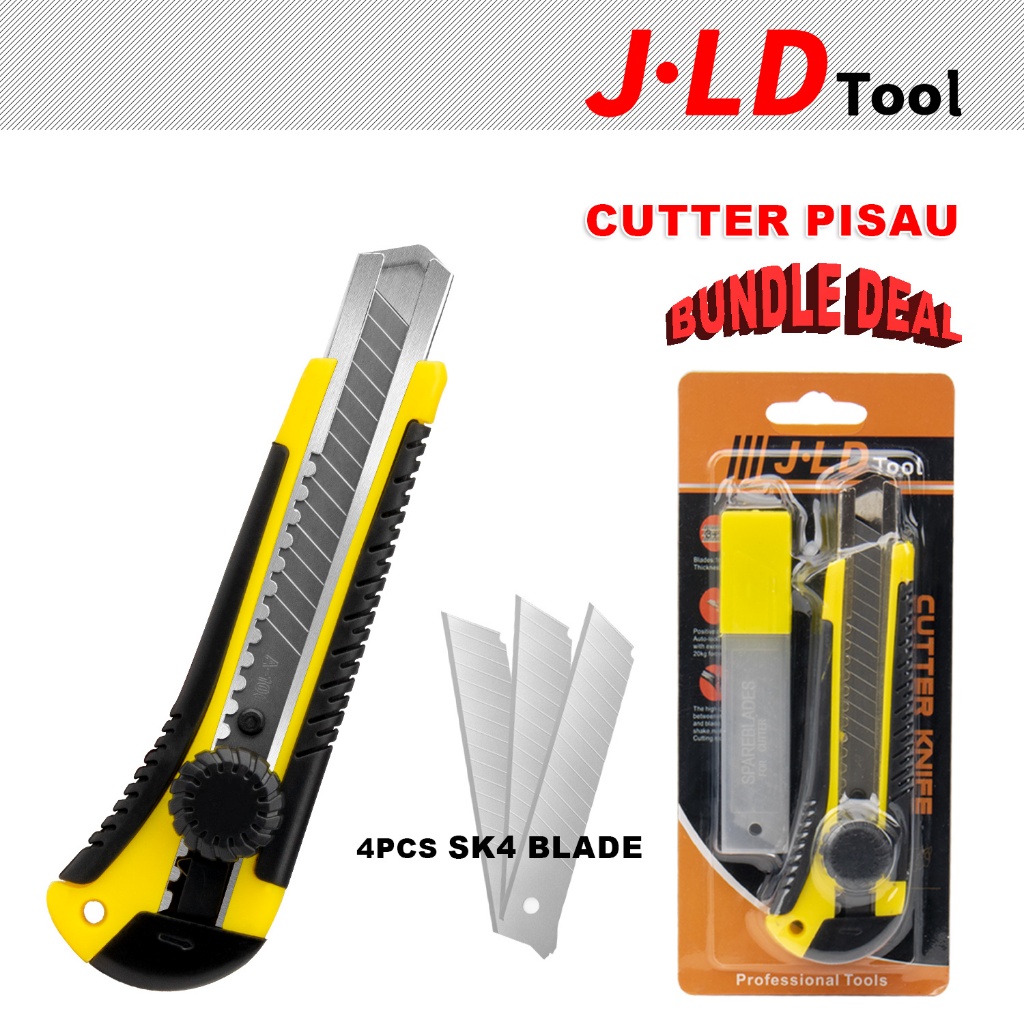 Jual JLD Pisau Cutter 18MM Utility Knife CUTTER MURAH CUTTER SHARP L500 | Shopee Indonesia