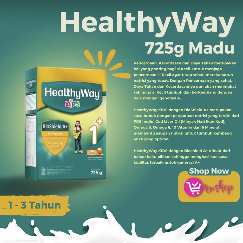 Jual Healthy Way 1+ 725g MADU | Shopee Indonesia