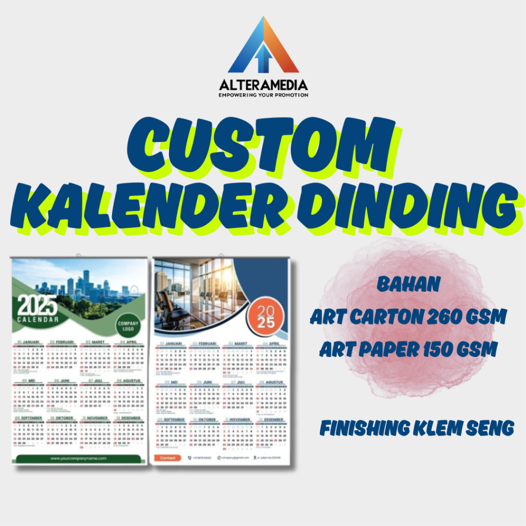 Jual Kalender Custom Desain Klem Seng 32x47CM | Cetak Kalender Dinding ...