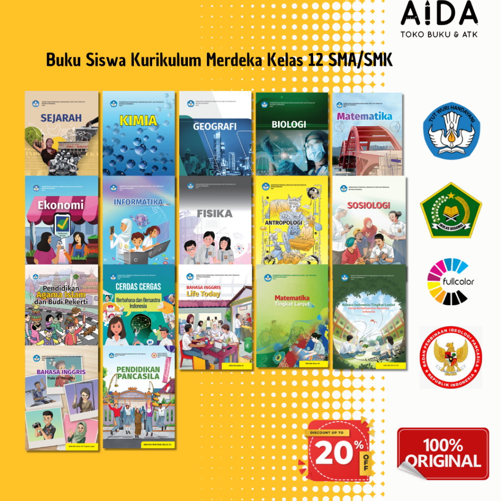 Jual Buku paket pelajaran kelas 12 SMA MA SMK Pendidikan Kurikulum ...