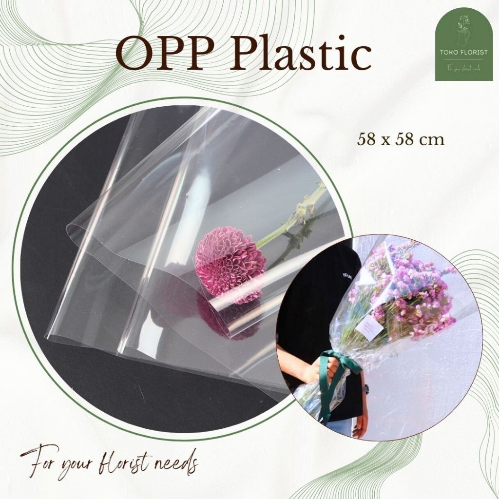 Jual Kertas Buket Wrapping Bunga OPP PLASTIC - PLASTIK POLOS | ECER ...