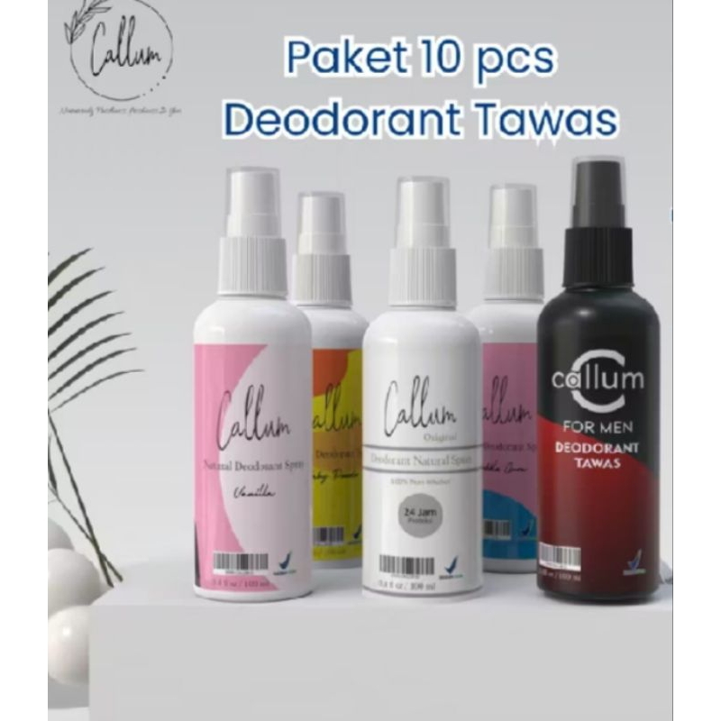 Jual ( COD bayar di tempat paket 10 ) ISI 10 BOTOL DEODORANT CALLUM ...
