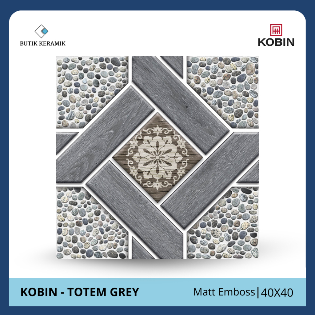 Jual Keramik 40x40 Matt | Kobin | Totem Series | Glossy | Grade A / KW ...