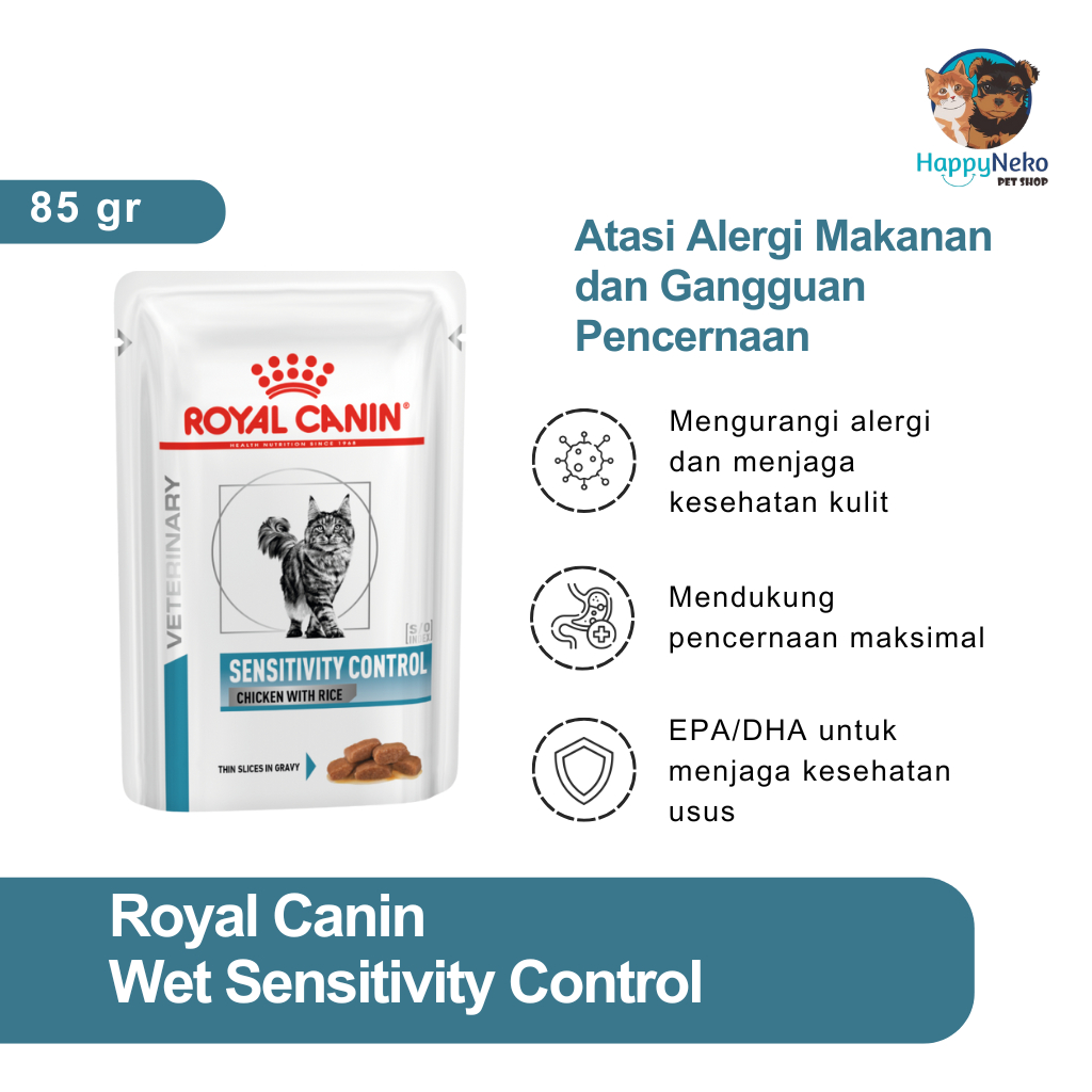 Jual ROYAL CANIN VET SENSITIVITY CONTROL CAT 85GR WET FOOD INTOLERANSI ...
