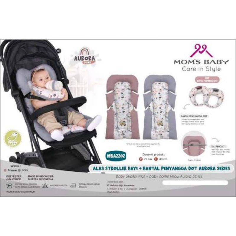 Jual Mom's Baby Alas Stroller Aurora Series / Car Seat Bantal Dot ...