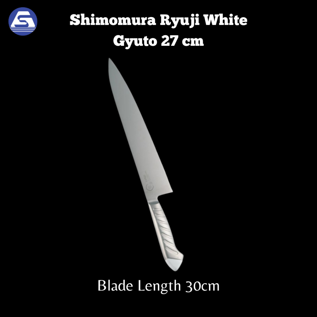 Jual Pisau Jepang - Japanese Knife Shimomura Ryuji White Gyuto 27 cm ...