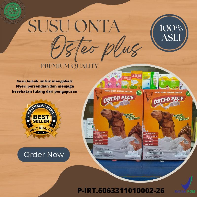 Jual [HARGA PERBOX/ PERKOTAK] SUSU ONTA OSTEO PLUS / SUSU UNTA OSTEO ...