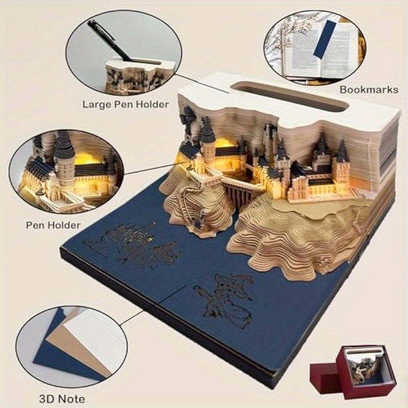 Jual Kertas Memo Sticky Note 3d Motif Hogwarts Harry Potter Untuk ...