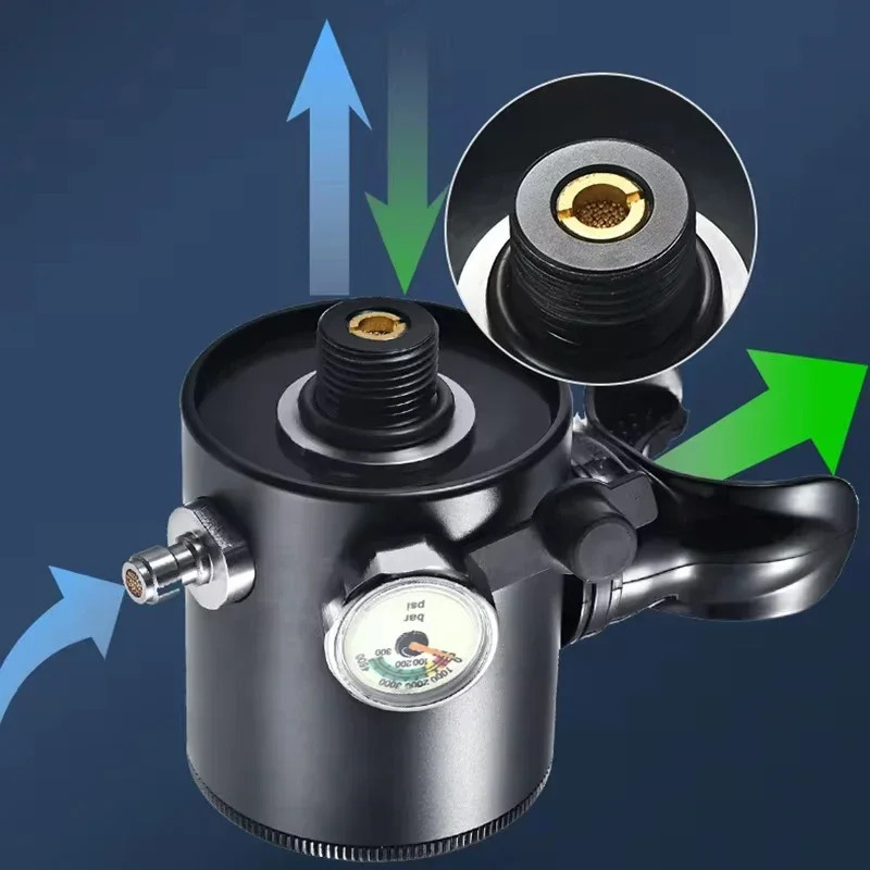 Jual Kepala Katup Pernapasan Botol Oksigen Mini, Alat Pernapasan Bawah ...