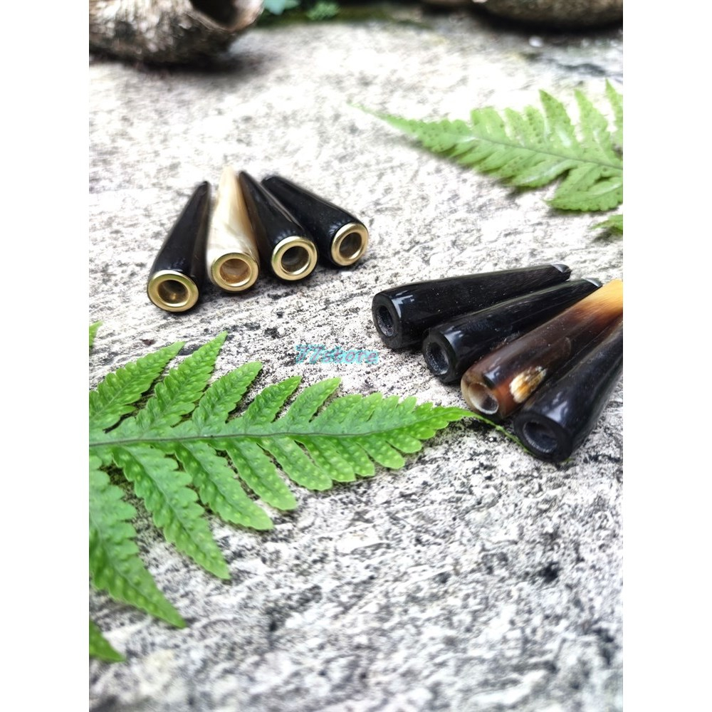 Jual pipa once rokok tanduk asli 6cm / once rokok tanduk kerbau pendek ...