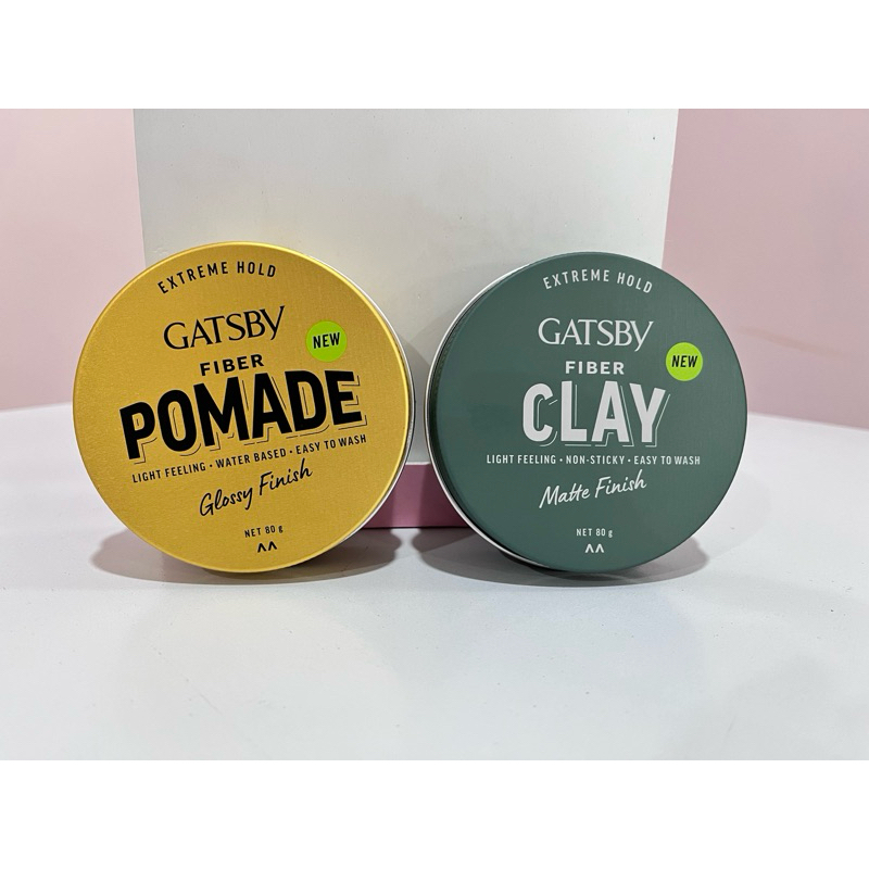Jual Gatsby Fiber Clay dan Fiber Pomade 80g | Shopee Indonesia
