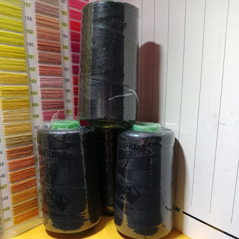 Jual Benang Jahit Jeans 20/3 star elephant netto:133gram Benang Gajah ...