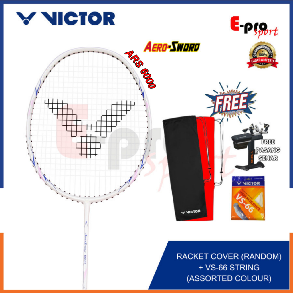 Jual Raket Badminton Victor Auraspeed 6000 A ARS-6000A ARS-6000 ARS ...