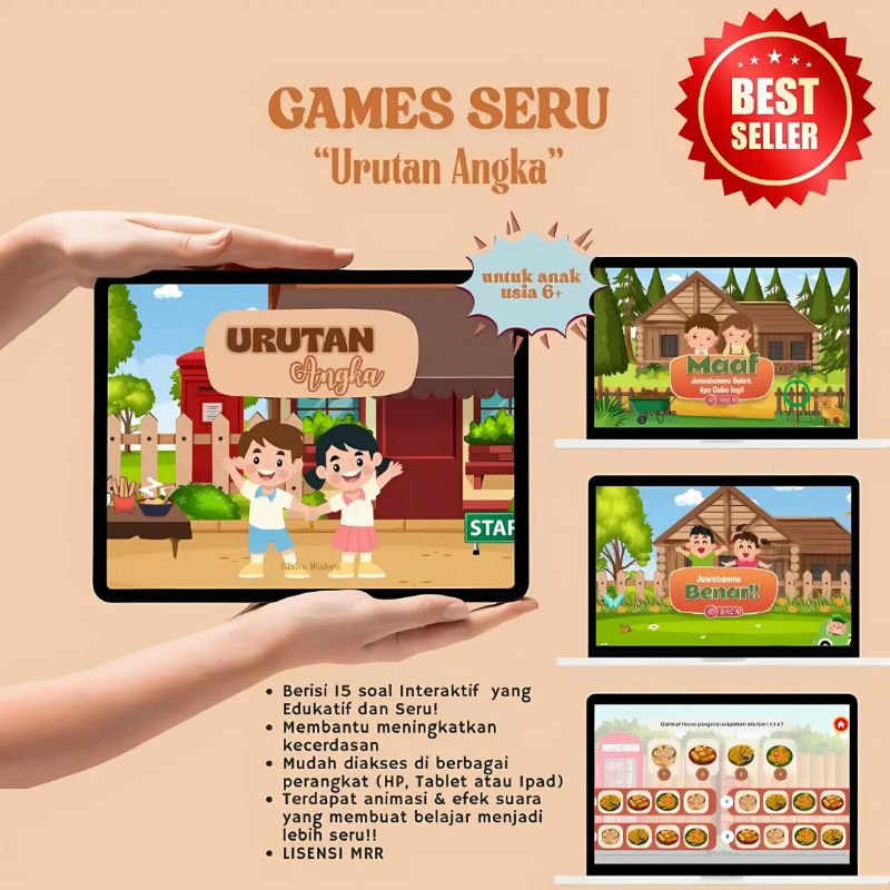 Jual Belajar Coding Anak: Urutan Angka - Game Edukasi Anak by Siska ...