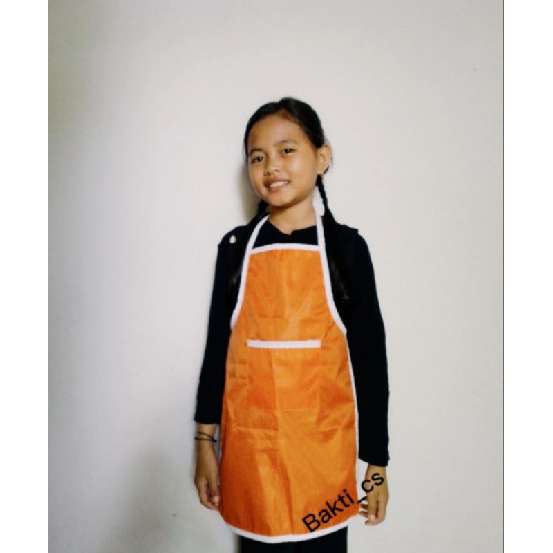 Jual READY!! Celemek anak SD apron water proof | Shopee Indonesia