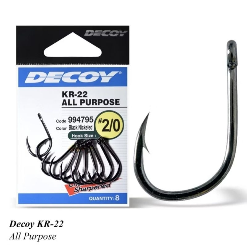 Jual Mata Kail DECOY KR-22 (All Purpose ) Kail Pancing Made In Japan ...