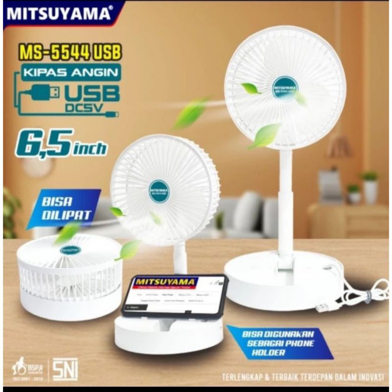Jual KIPAS ANGIN USB MITSUYAMA MS-5544 KIPAS ANGIN MEJA 6,5INCH 4WATT ...