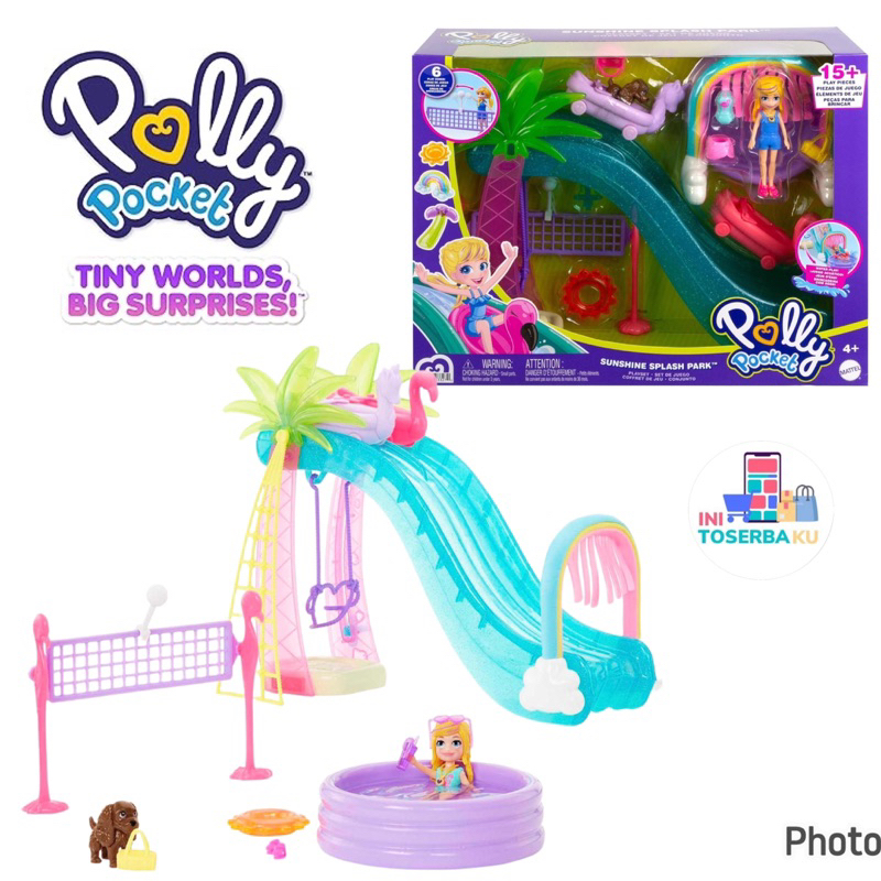 Jual POLLY POCKET SUNSHINE SPLASH PARK PLAYSET ORIGINAL MATTEL / MAINAN ...