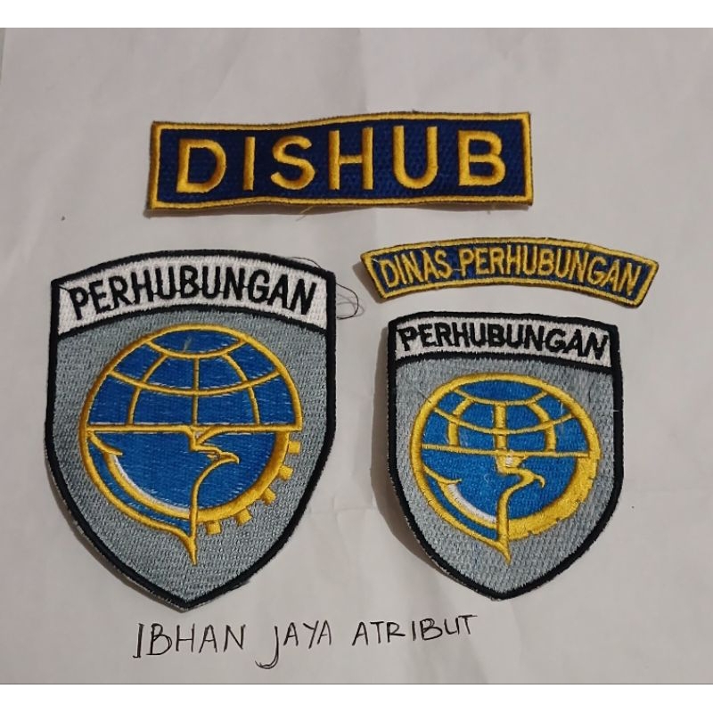 Jual badge / logo / emblem / patch dishub ( dinas perhubungan ) bordir ...
