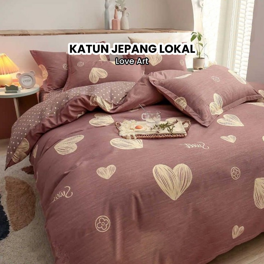 Jual Sprei Set Katun Jepang Lokal CVC Motif Bunga Aesthetic Original ...