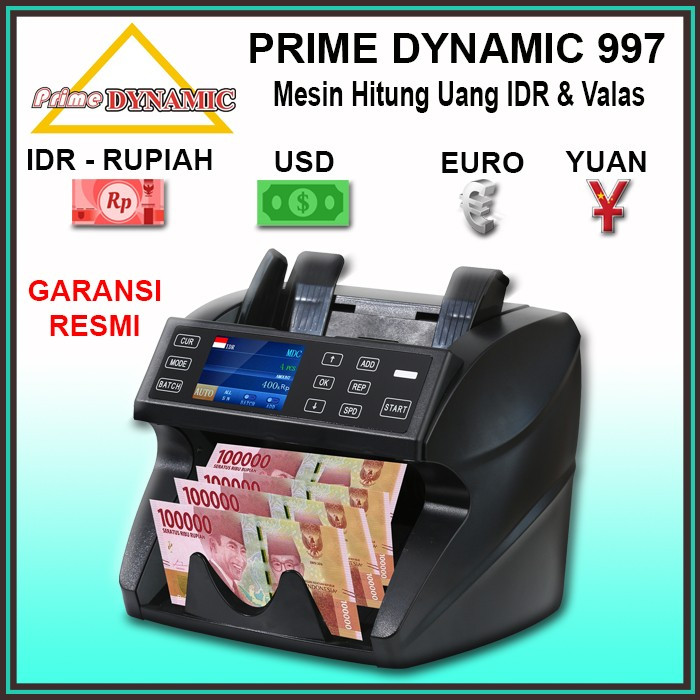Jual Mesin Hitung Uang PRIME DYNAMIC 997,Mesin Penghitungan Uang ZSA ...
