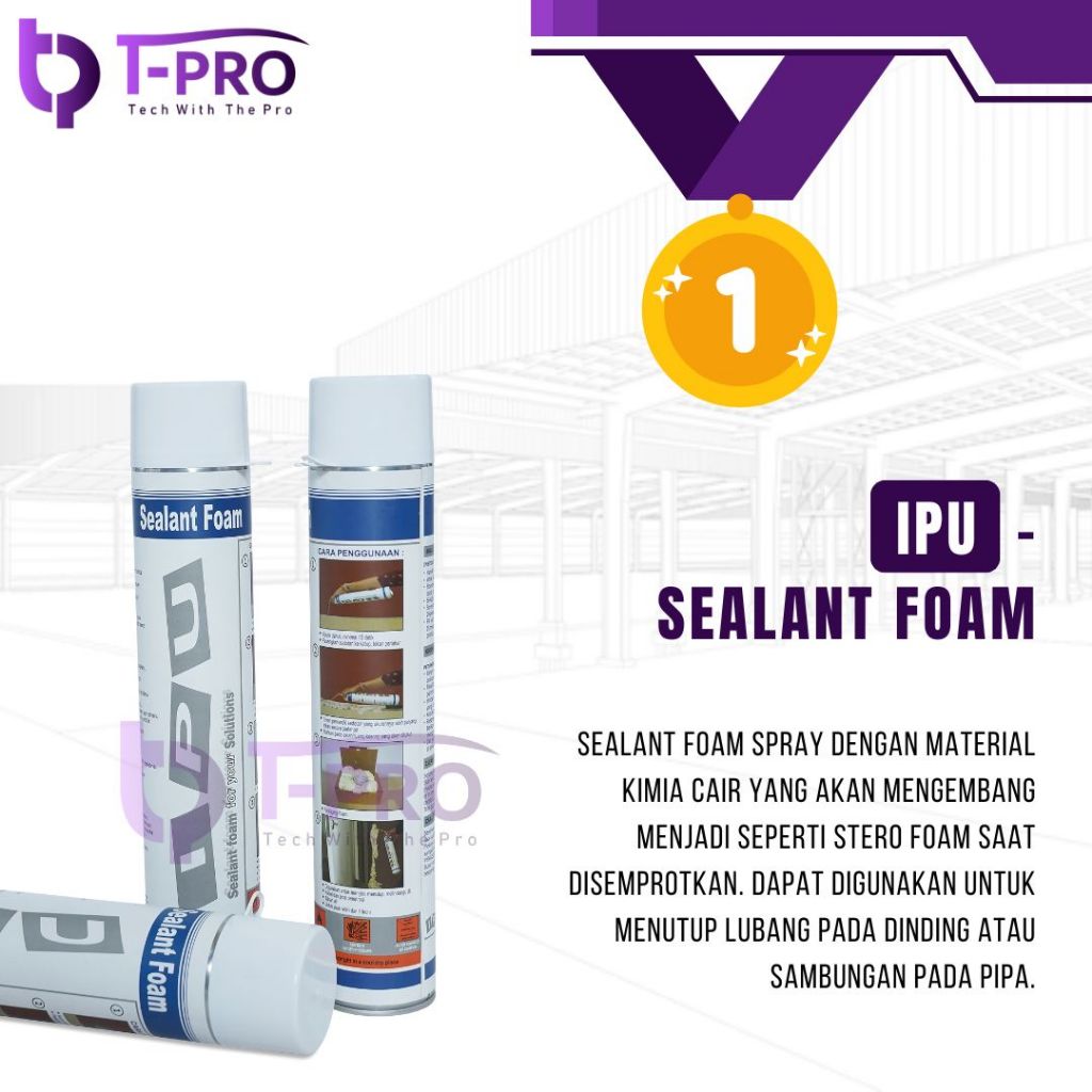 Jual Polyurethane PU - Sealant Foam IPU 750 ml | Shopee Indonesia