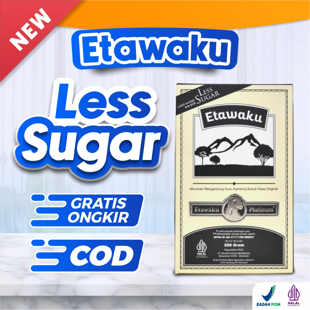 Jual [Terlaris] Etawaku Less Sugar - Susu Kambing Etawa Rendah Gula ...