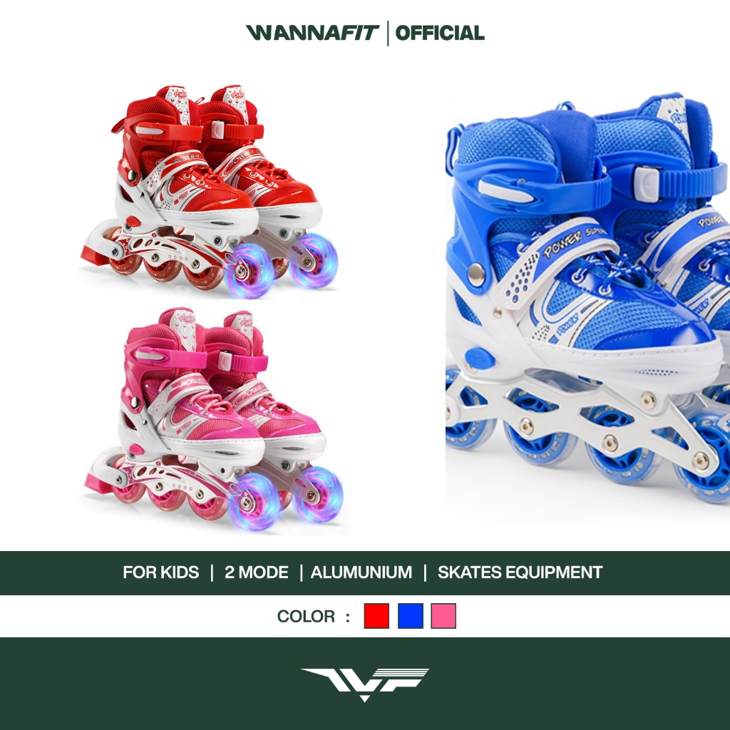 Jual WANNAFIT Sepatu Roda Anak | Inline Skate Kids 2 Mode | Alat ...