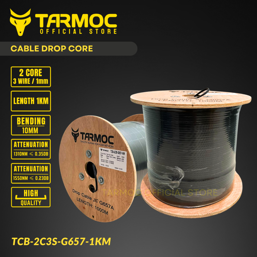 Jual Tarmoc TCB-2C3S-G657-1KM | Kabel Dropcore 2 Core 3 Seling 1000m ...