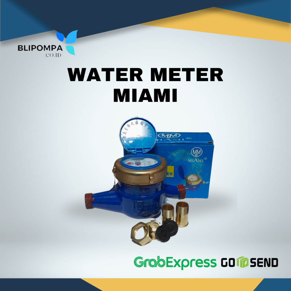 Jual WATER METER MIAMI 1/2” INCH - METERAN AIR BESI PDAM SNI PAM WATER ...