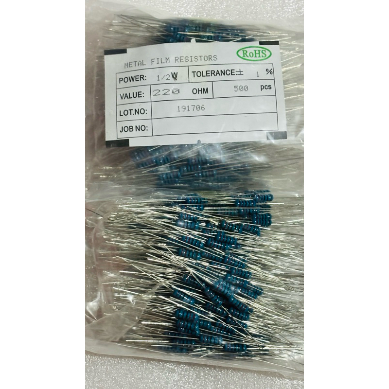 Jual Resistor 220 ohm 1/2 watt / resistor 220 ohm | Shopee Indonesia
