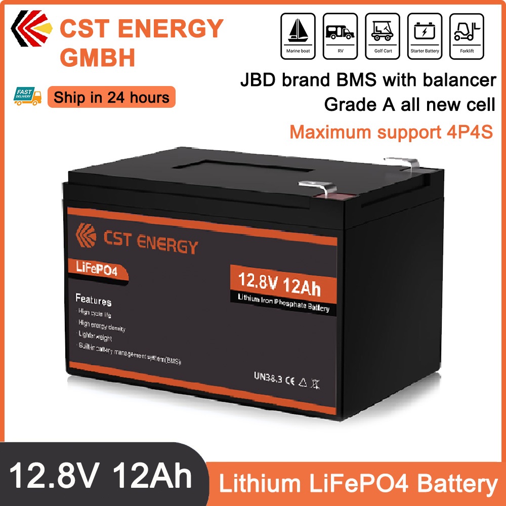 Jual CST ENERGY Baterai 12V 12AH Lifepo4 Lithium Battery, Baterai ...