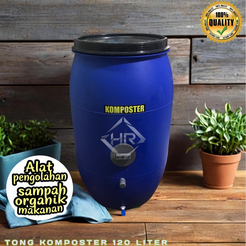Jual Tong Komposter sampah organik ukuran 120 Liter alat pengolah ...