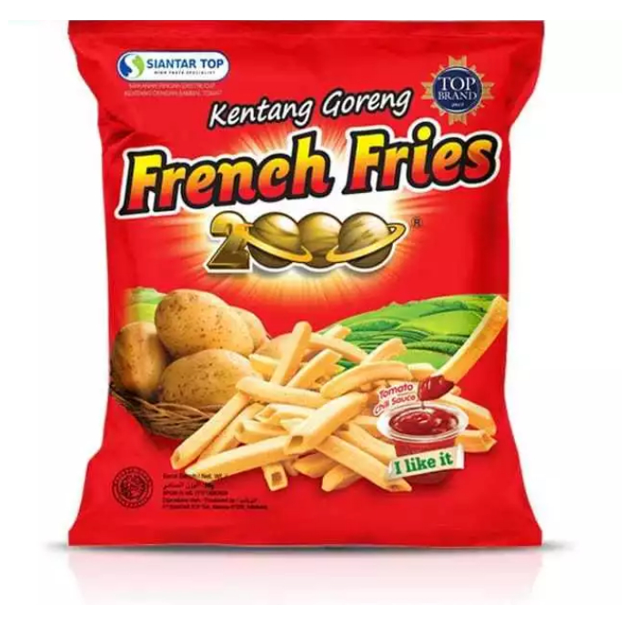 Jual SNACK KENTANG GORENG FRENCH FRIES 2000 / 1 RENCENG ISI 10 PCS ...