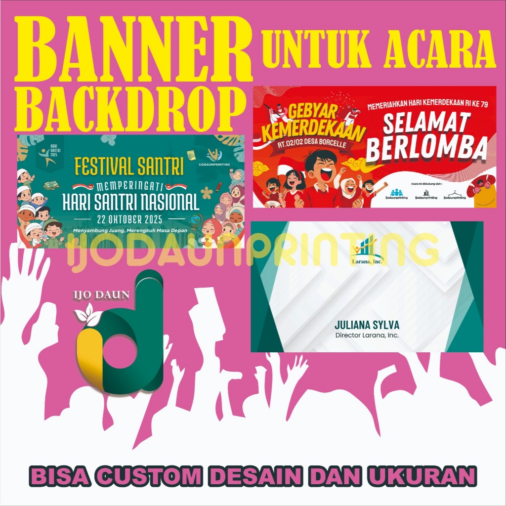 Jual custom spanduk banner backdrop acara bebas custom desain dan ...